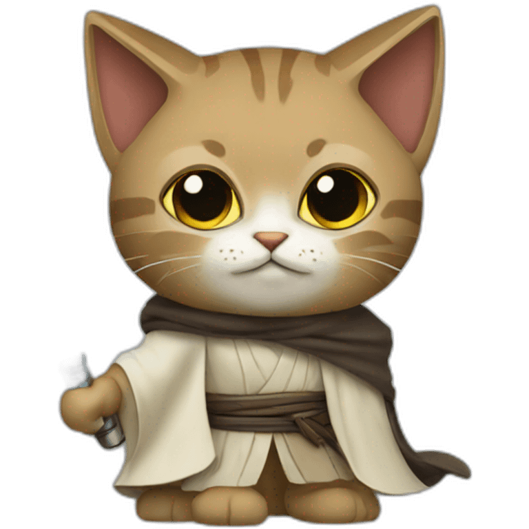 Gato jedi emoji | AI Emoji Generator