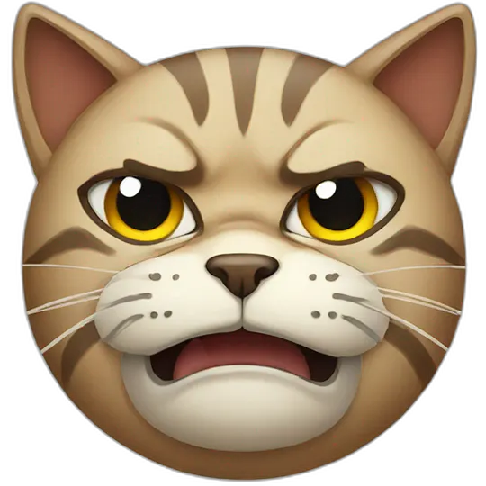 angry cat emoji | AI Emoji Generator