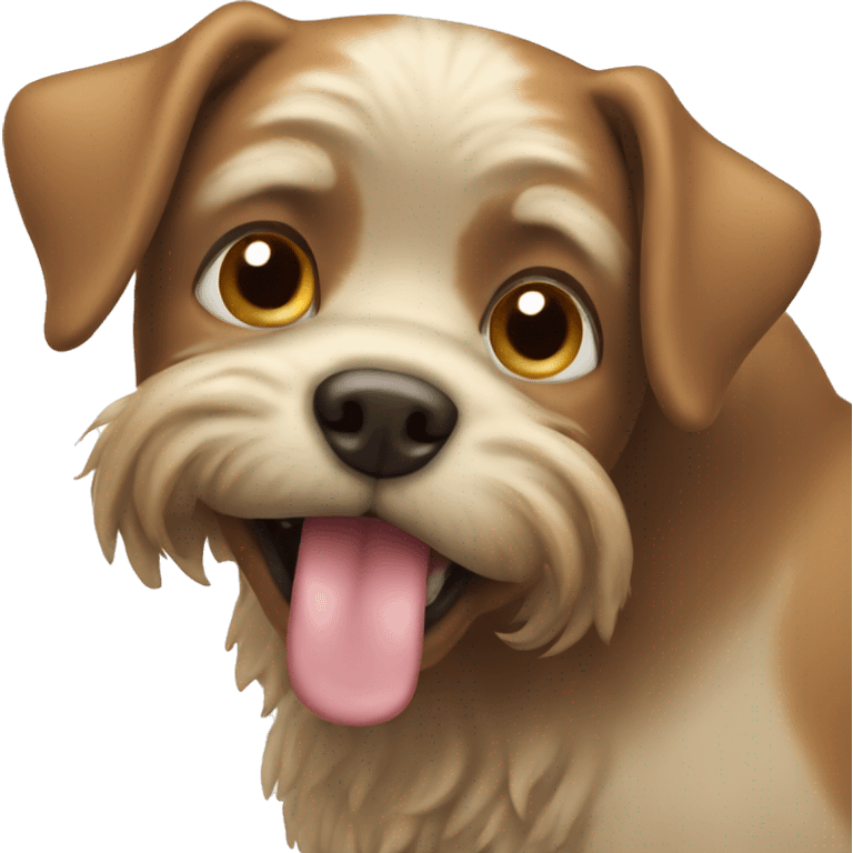 Dog pooping emoji | AI Emoji Generator
