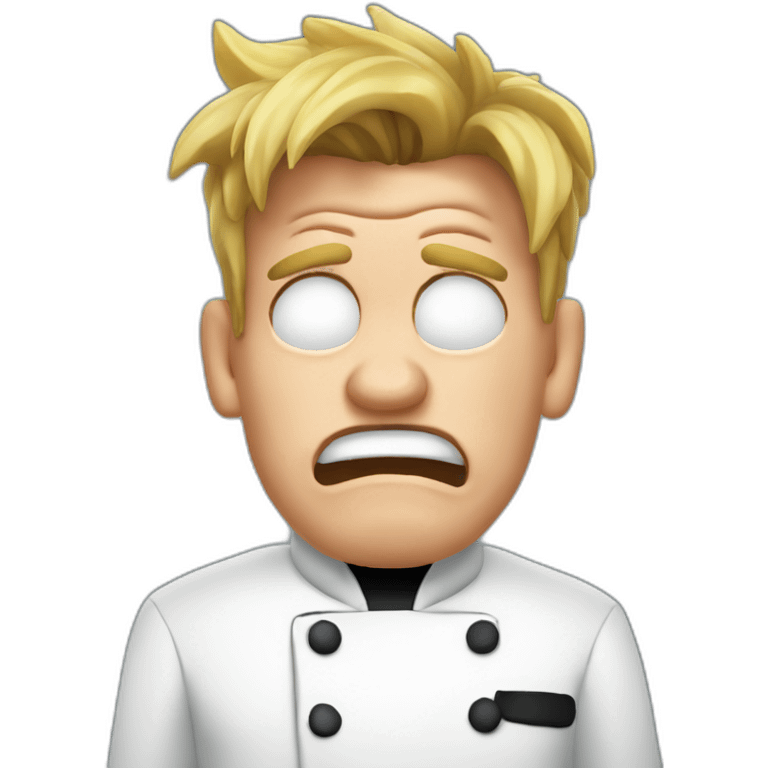 gordon ramsay vomiting emoji | AI Emoji Generator
