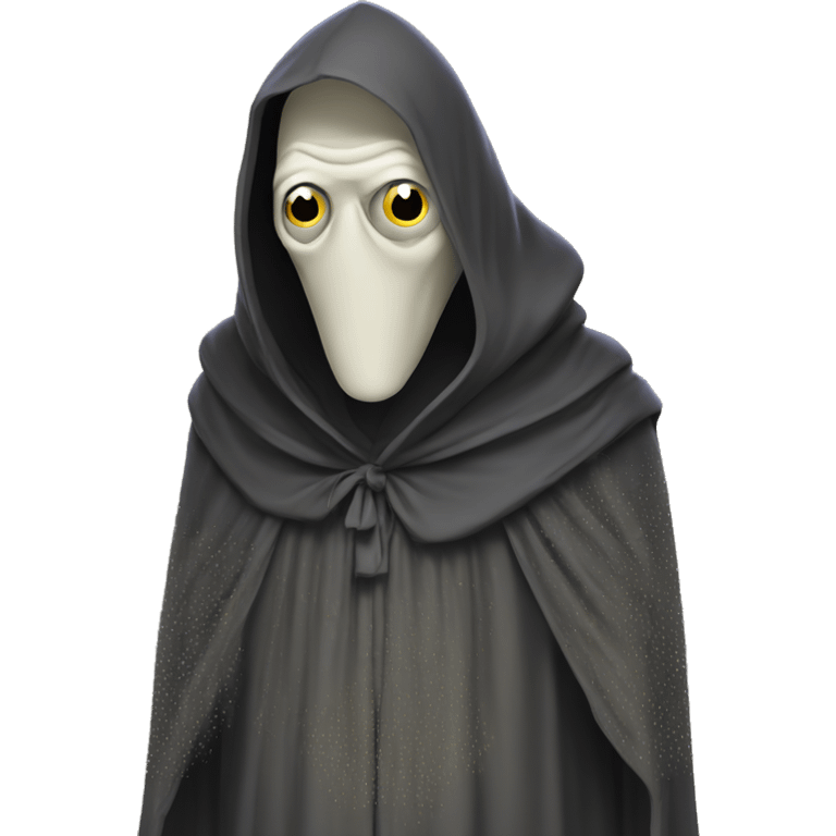 mysterious cloaked figure glaring eyes emoji | AI Emoji Generator