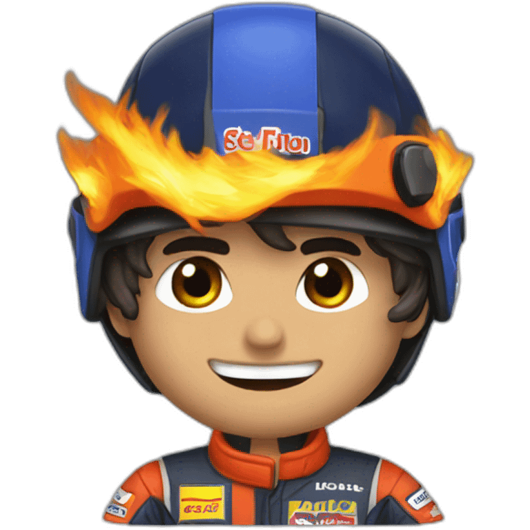 Sainz en feu emoji | AI Emoji Generator