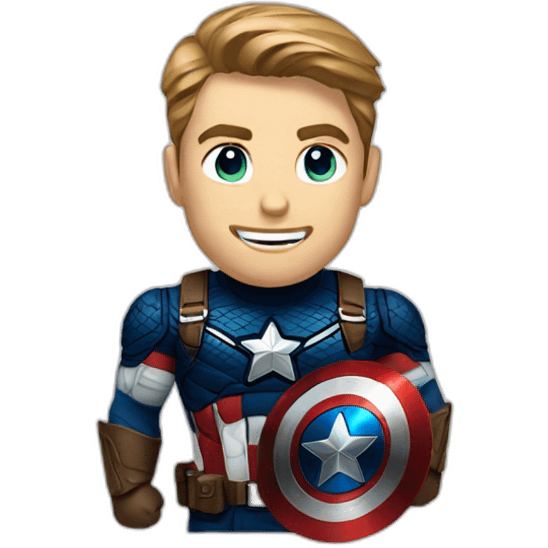 Captain america emoji | AI Emoji Generator