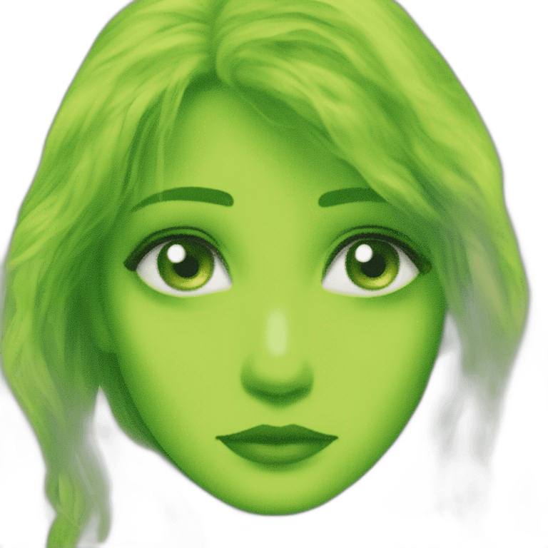 "Green-eyed Solitude" emoji | AI Emoji Generator