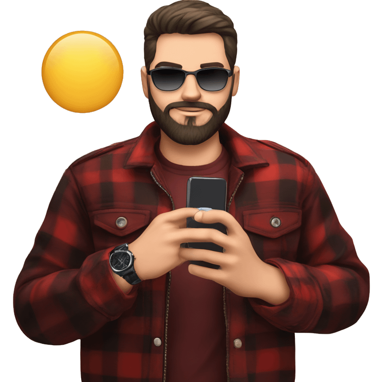 cool guy with phone pose emoji | AI Emoji Generator