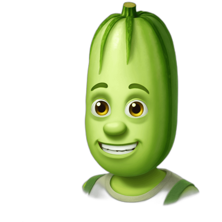 Cucumber shrek emoji | AI Emoji Generator
