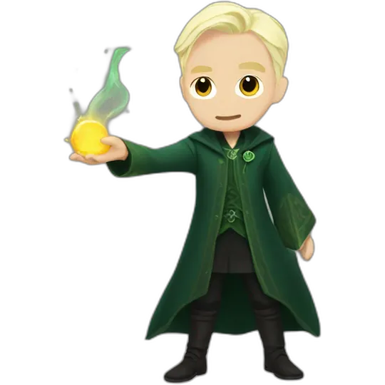draco malfoy throwing a spell emoji | AI Emoji Generator