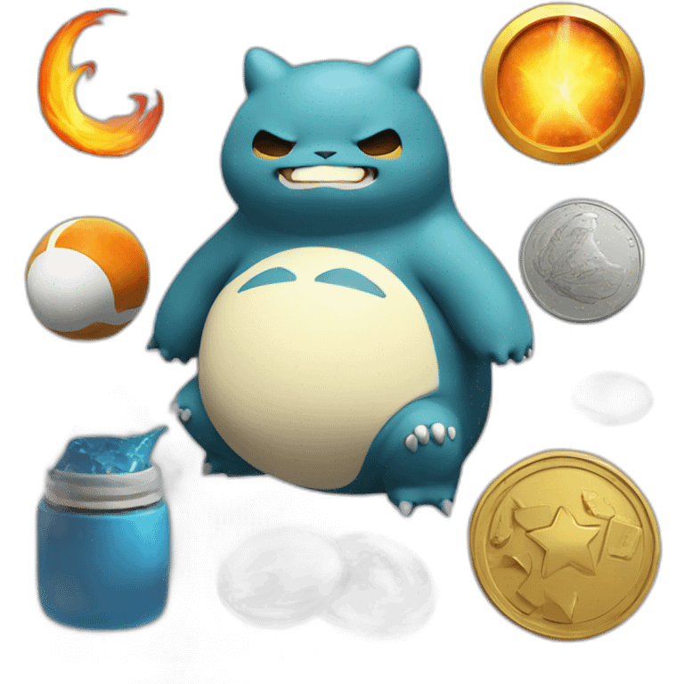 Snorlax, Charizard, Coin, Astronaut emoji | AI Emoji Generator