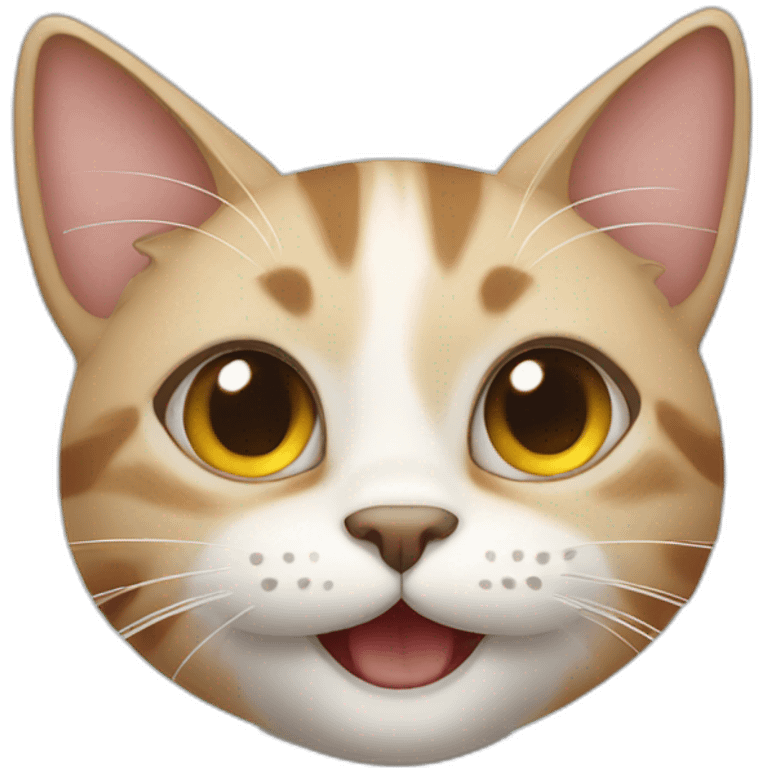 Cat smiling emoji | AI Emoji Generator