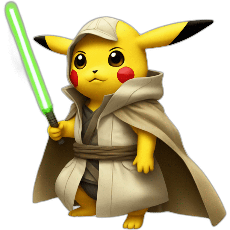 Pikachu jedi emoji | AI Emoji Generator