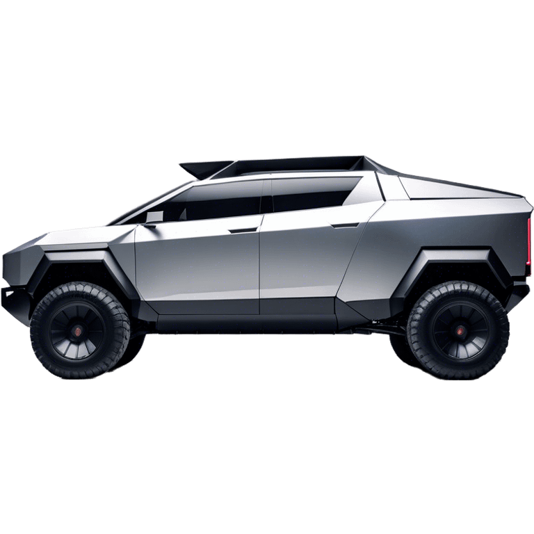 Tesla Cybertruck - A futuristic Tesla Cybertruck, angular and geometric ...