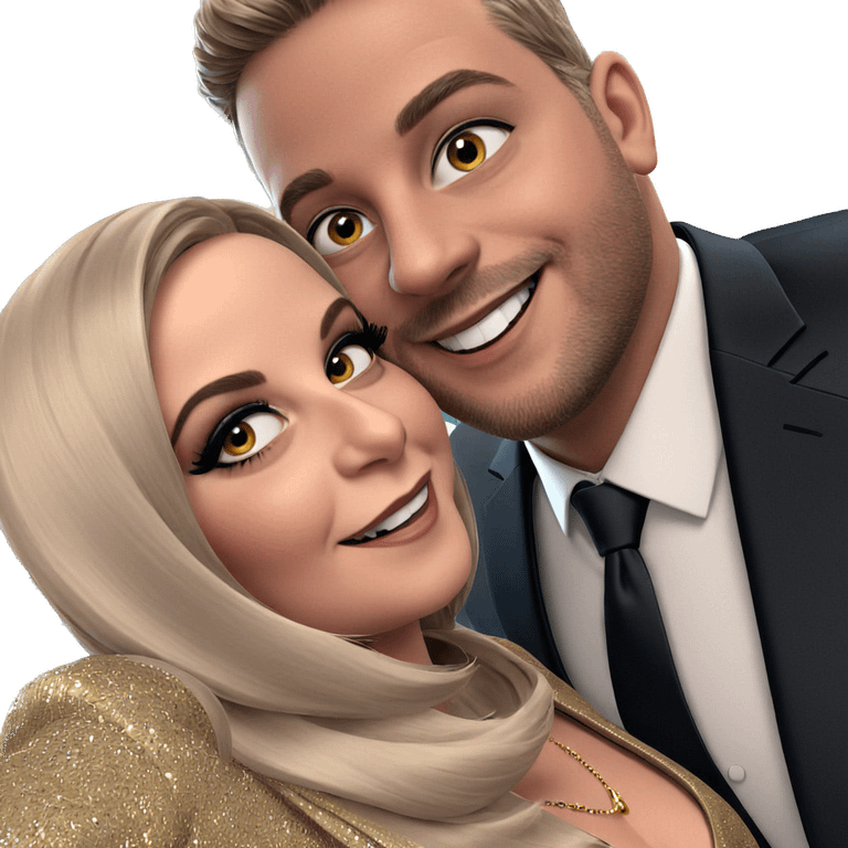 smiling couple in formal attire emoji | AI Emoji Generator