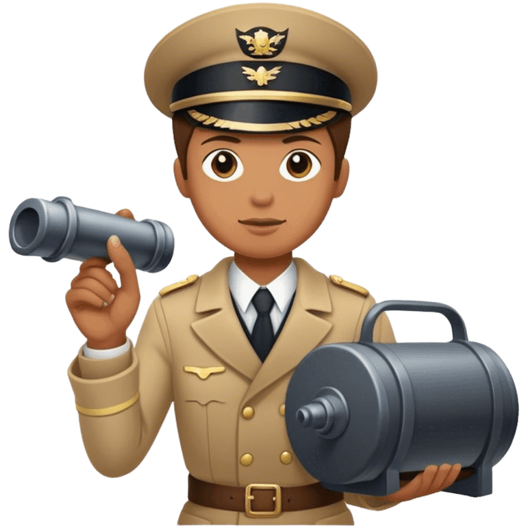 pillbox with a cannon emoji | AI Emoji Generator