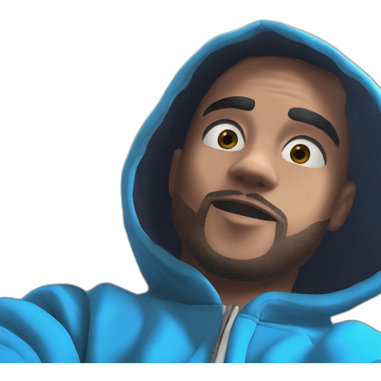 mysterious hooded man staring emoji | AI Emoji Generator