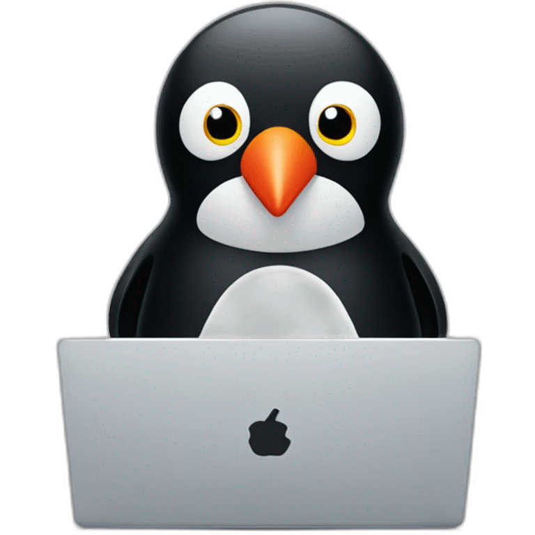 pingu on laptop emoji | AI Emoji Generator