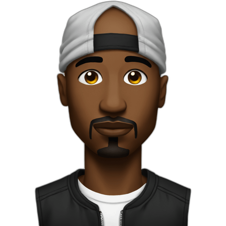 Tupac emoji | AI Emoji Generator