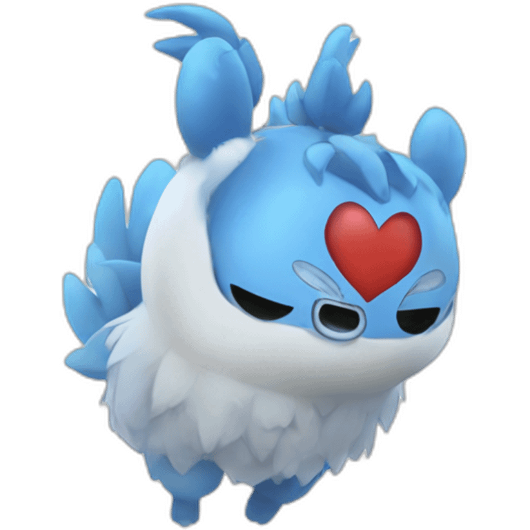 pokemon with heart in background emoji | AI Emoji Generator