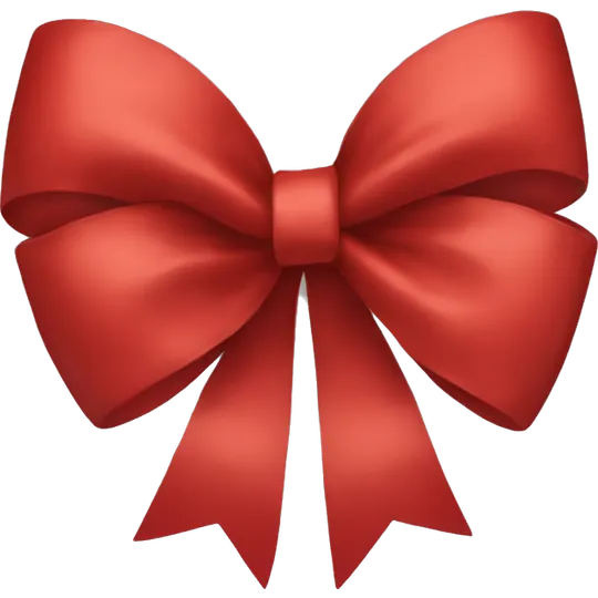 Red bow emoji | AI Emoji Generator