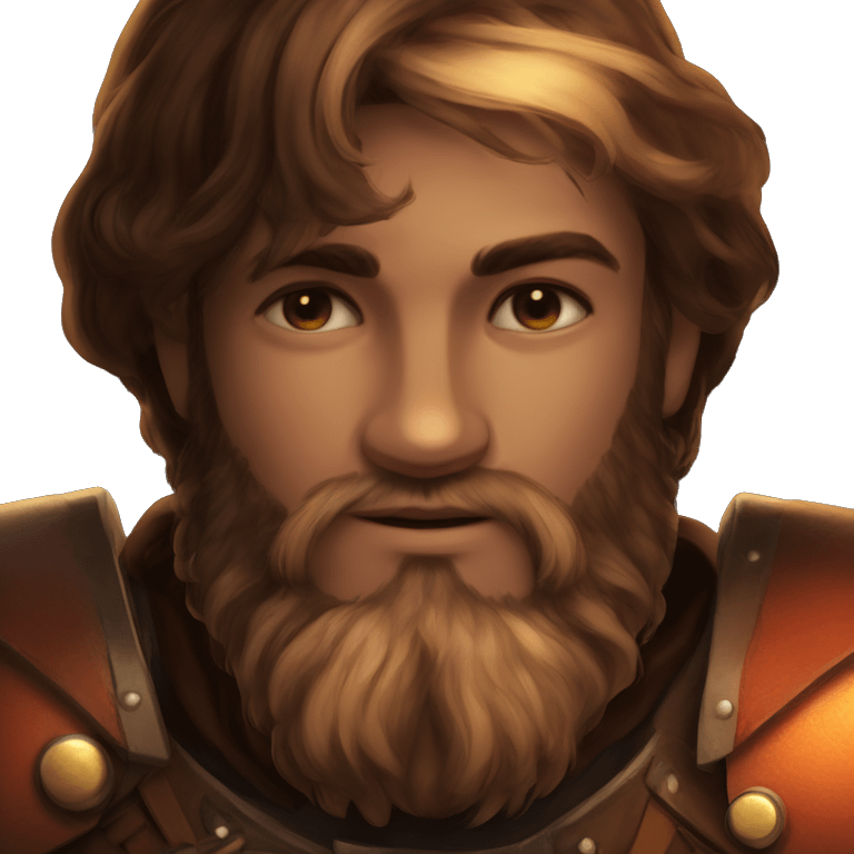 brave warrior smiling proudly emoji | AI Emoji Generator