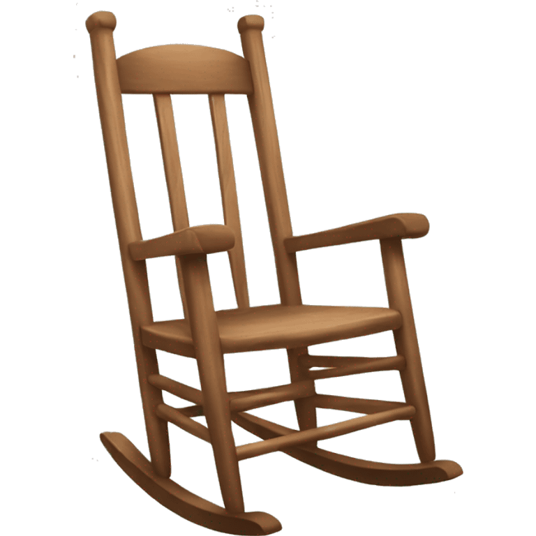 aesthetic Wooden Rocking Chair emoji | AI Emoji Generator