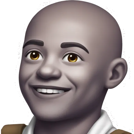 happy bald man selfie humor emoji | AI Emoji Generator