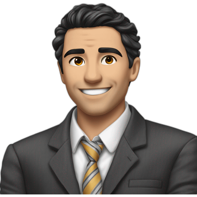 grinning gentleman in formal attire emoji | AI Emoji Generator
