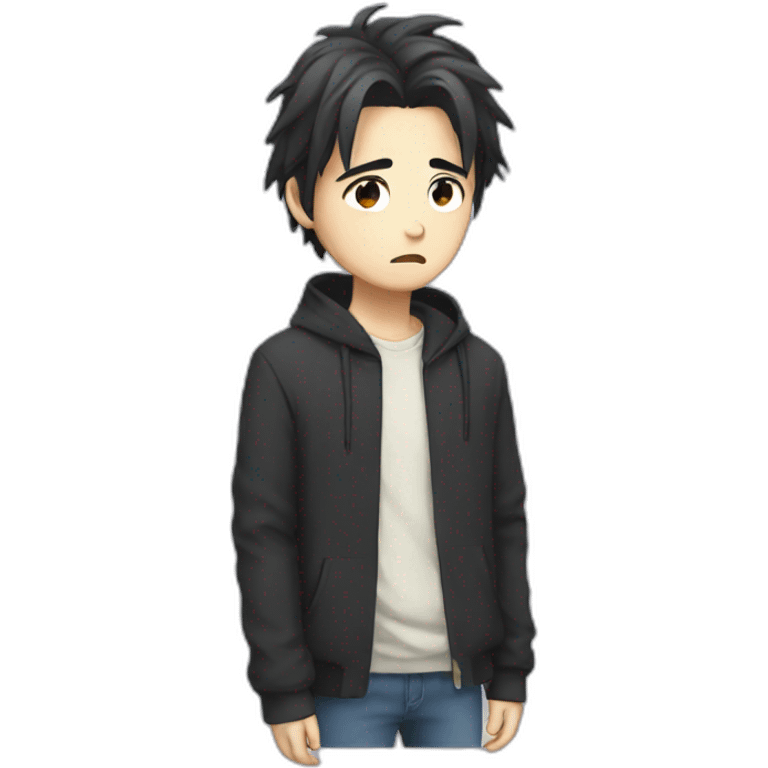 sad yuji emoji | AI Emoji Generator