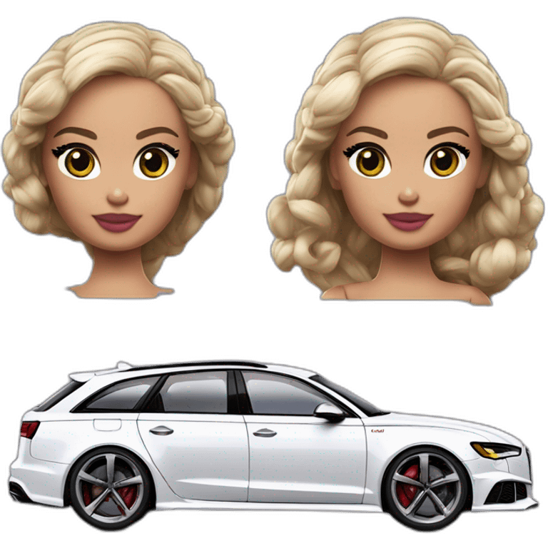 Audi rs6 barbie emoji