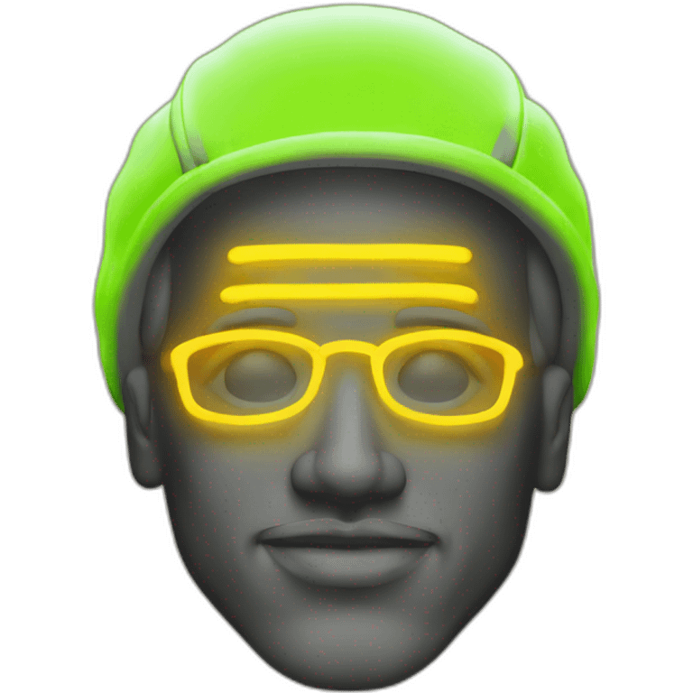 Juicy booty neon sign style man emoji | AI Emoji Generator