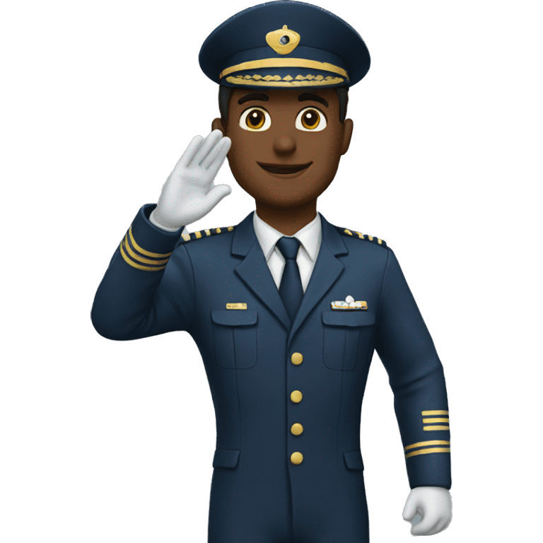 pilot salute emoji | AI Emoji Generator