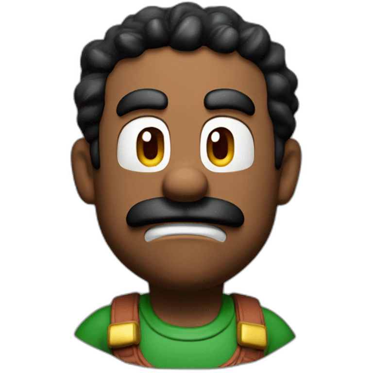 Mario Bros worried emoji | AI Emoji Generator