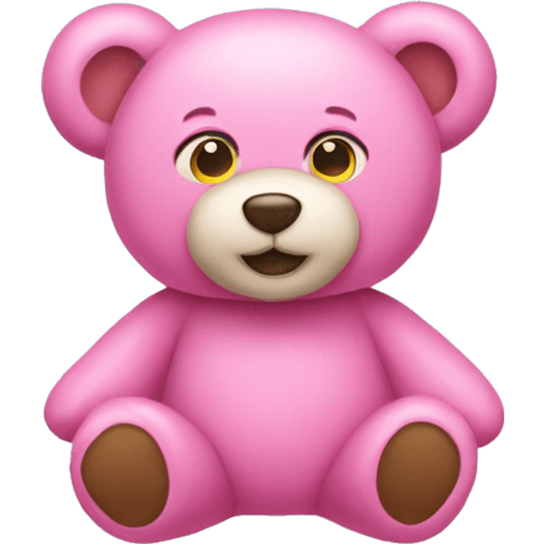 Pink teddy bear emoji | AI Emoji Generator