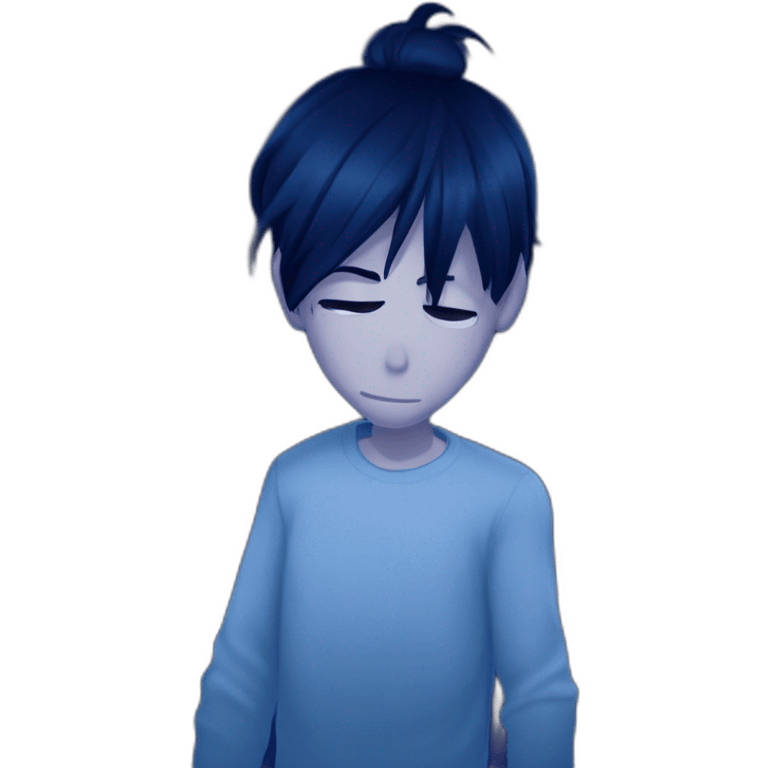 hands in sleeves, looking up emoji | AI Emoji Generator