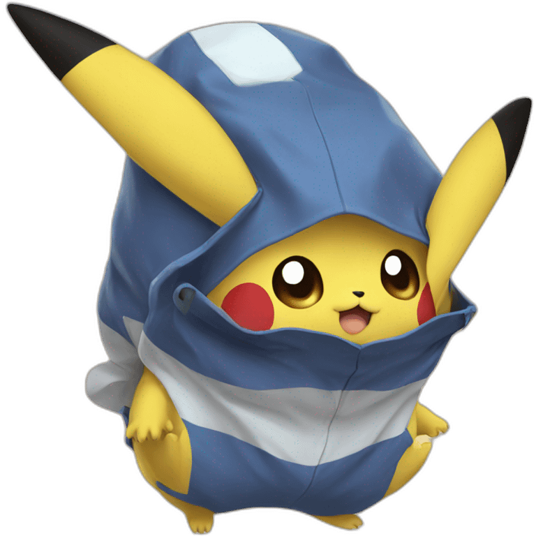 pikachu scared emoji