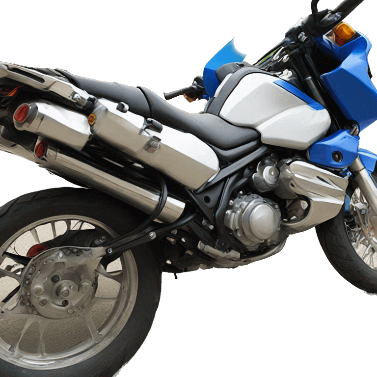 lonely motorcycle on empty road emoji | AI Emoji Generator