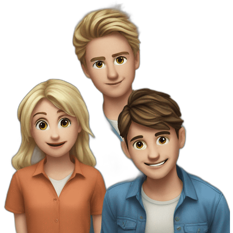 happy group of friends emoji | AI Emoji Generator