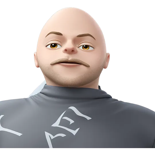 bald meme boy with beard emoji | AI Emoji Generator