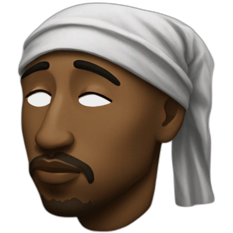 Tupac-sleep emoji | AI Emoji Generator
