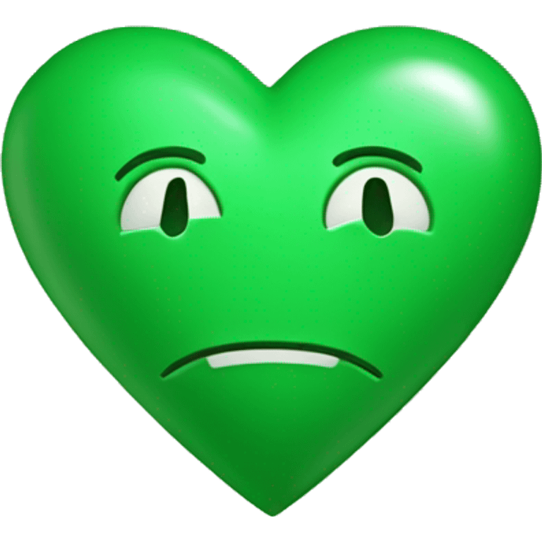 green heart with tick sign in the middle emoji | AI Emoji Generator