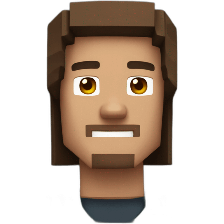 Steve from minecraft emoji | AI Emoji Generator