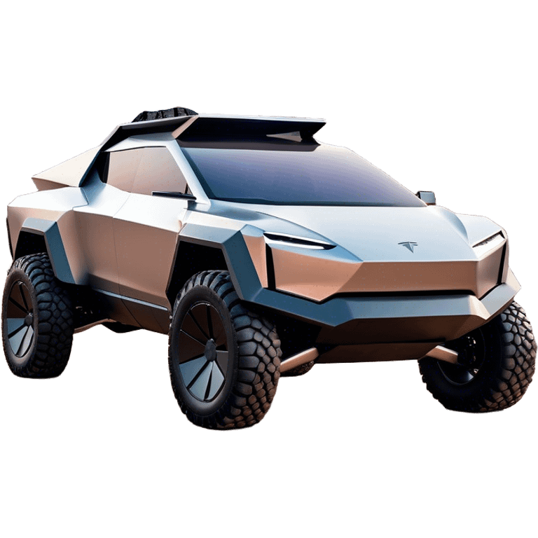 Tesla Cybertruck - A futuristic Tesla Cybertruck, angular and geometric ...