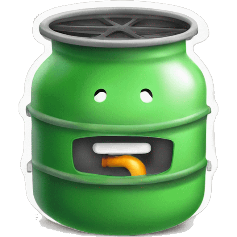 "Illustrate a small-scale biogas system that converts kitchen waste ...