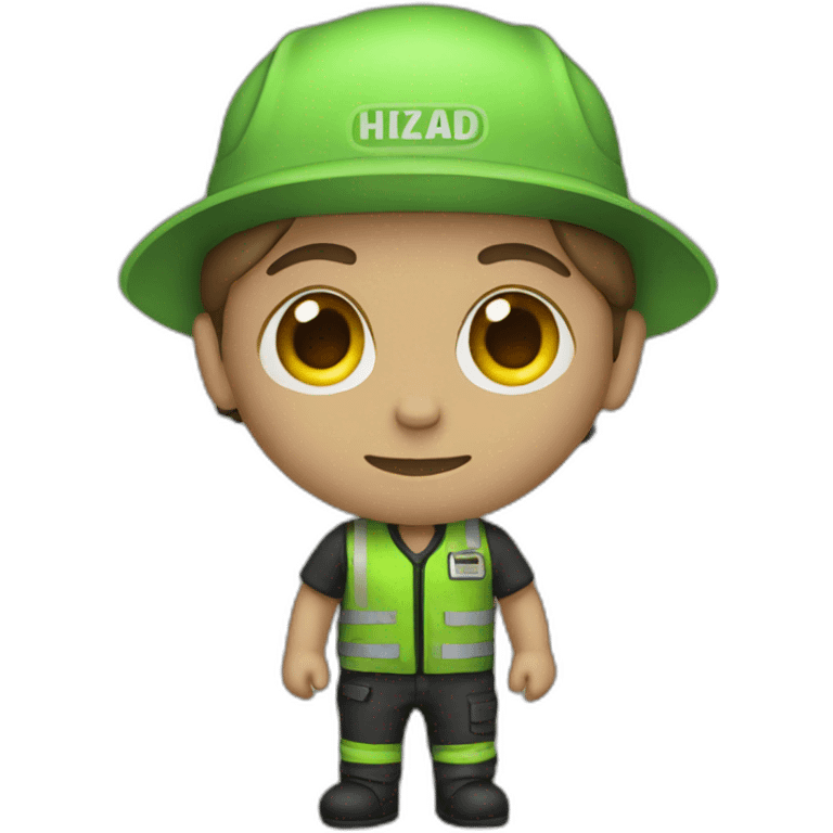 human with hazard clothing emoji | AI Emoji Generator