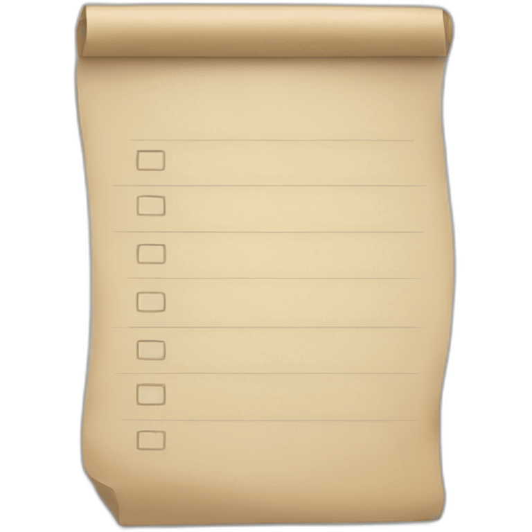 Empty list emoji | AI Emoji Generator