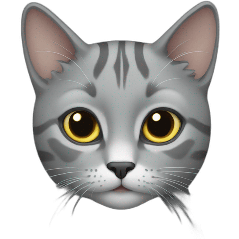Grey cat emoji | AI Emoji Generator