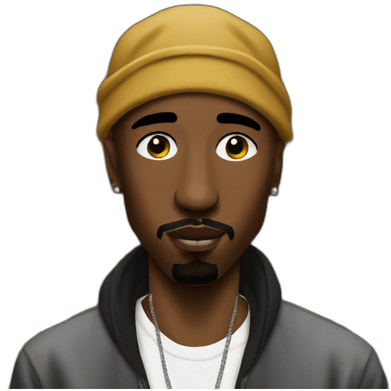 tupac emoji | AI Emoji Generator