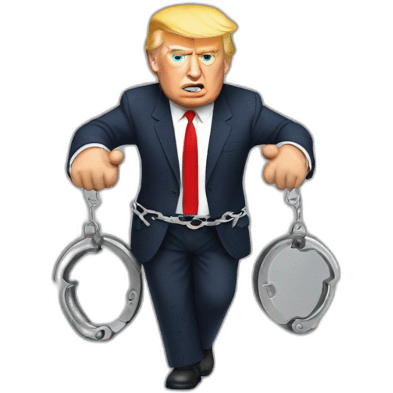 trump-in-handcuffs emoji | AI Emoji Generator