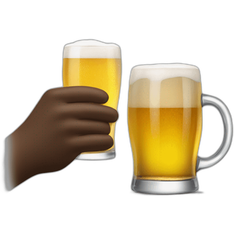 Bugatti Chiron drinking a beer emoji