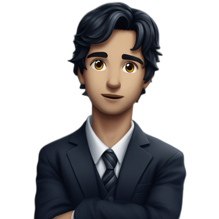 solo guy in formal suit emoji | AI Emoji Generator