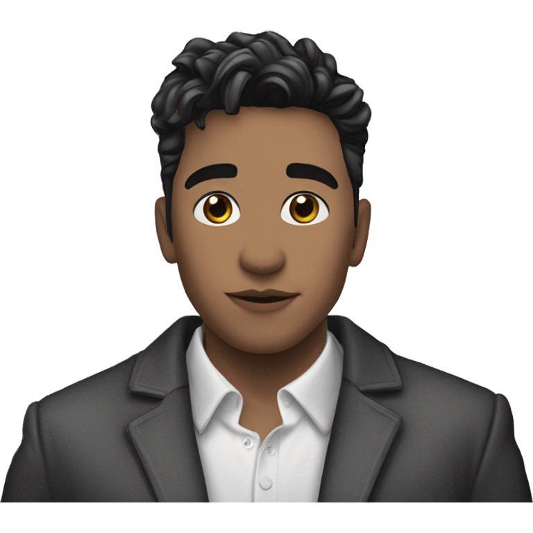 confident man in black suit emoji | AI Emoji Generator